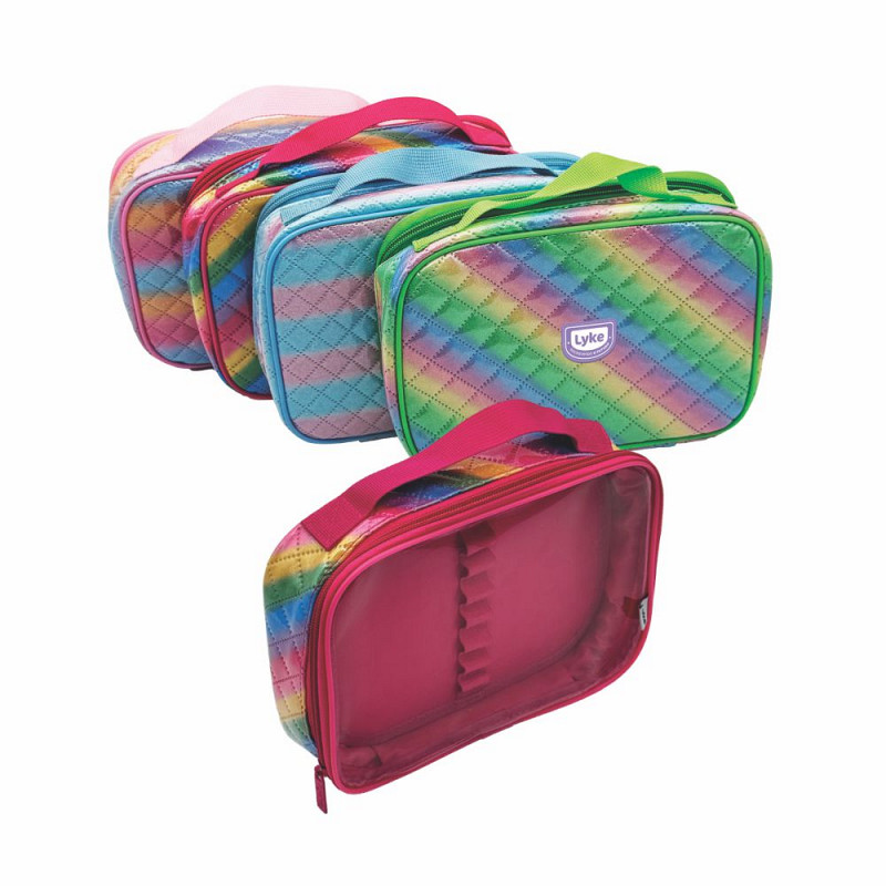 Estojo Organizador Arco-íris - 23X18X5CM - 6 cores - LYKE